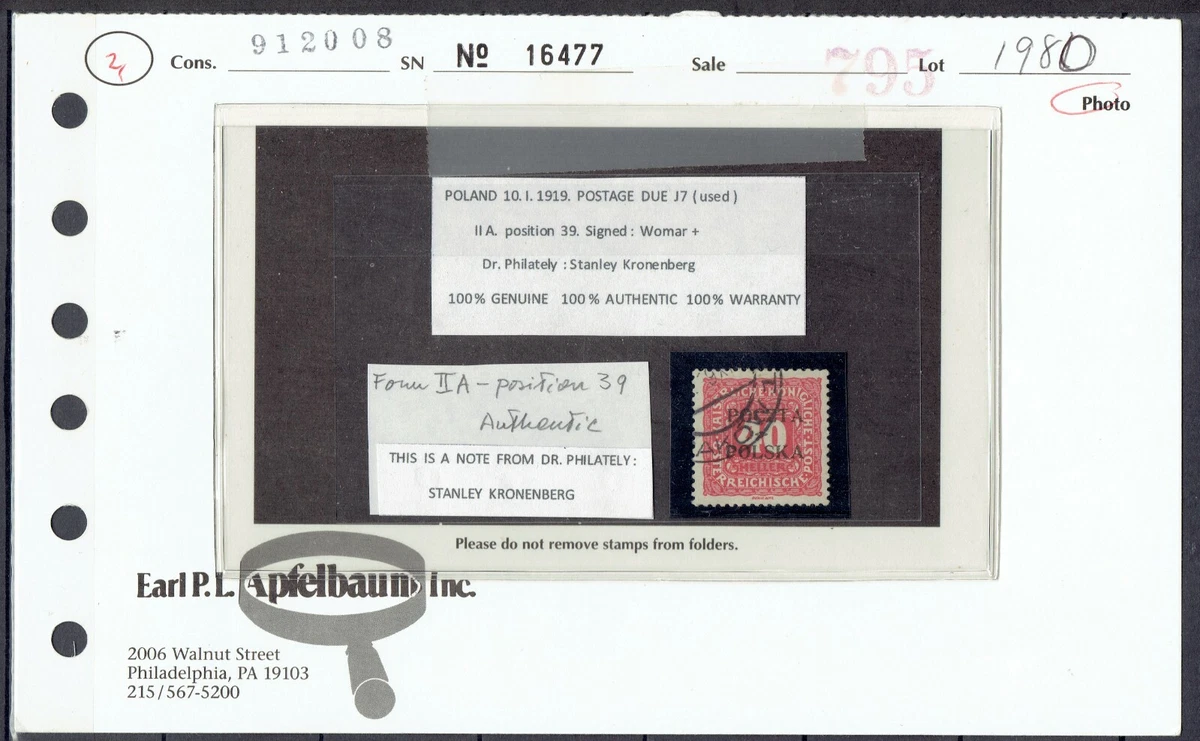 100 Authentic Stamp
