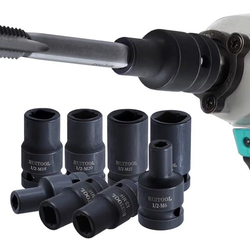 Quick Change Thread Taps Tap Die Socket Adapter for Pneumatic Wrench ...