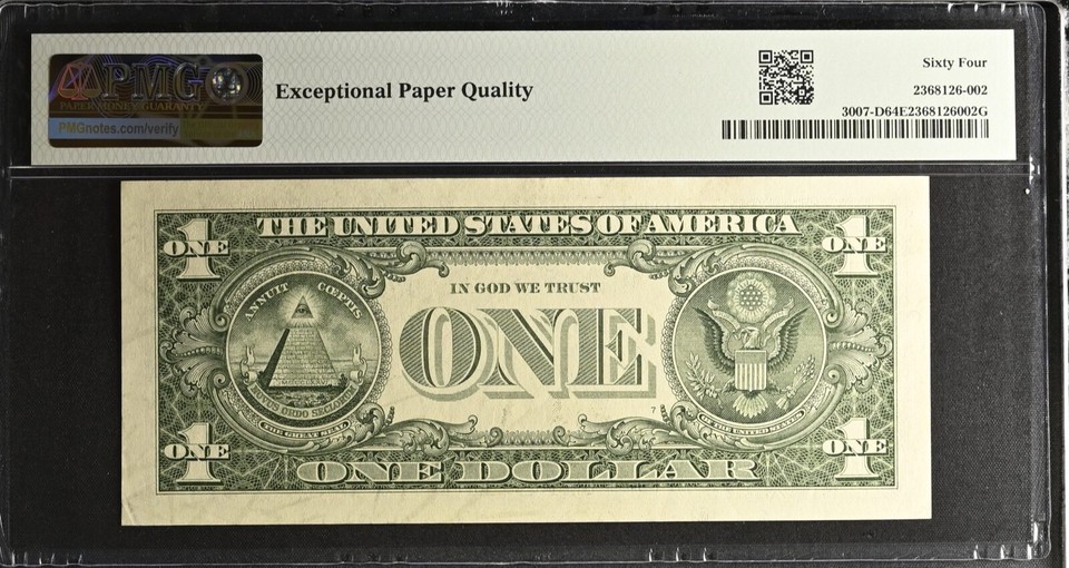 2021 Federal Reserve "RADAR" Note Nice Grade! PMG 64PPQ | eBay