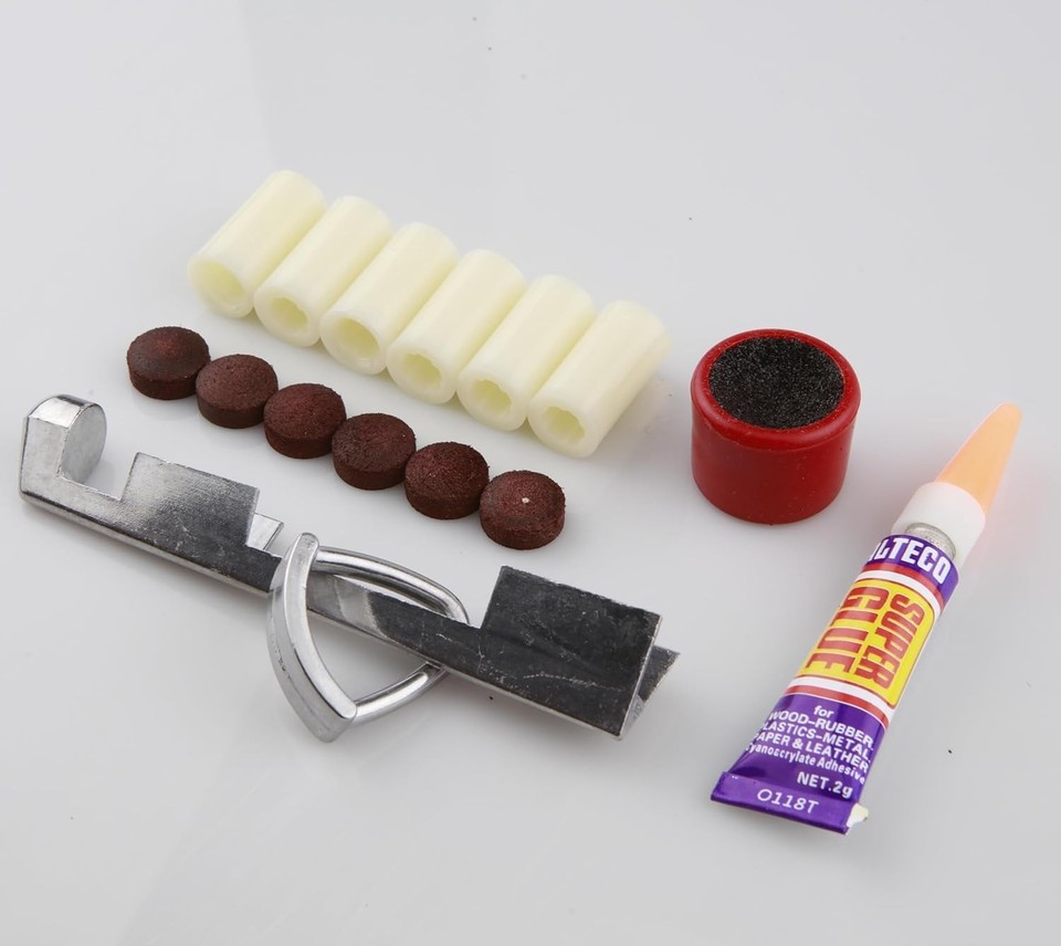 15 Pack Cue Stick Tip Repair Kit, Tips Accessorie, Include 6 Pool 01 | eBay