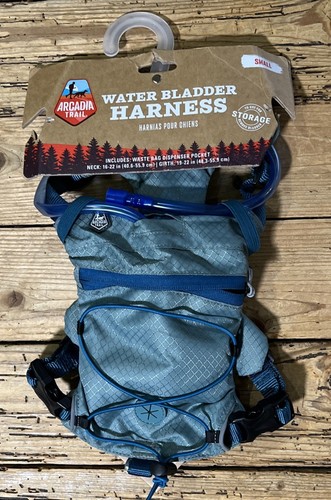 ARCADIA TRAIL Blue Size S Dog Camelback Water Bladder Harness -NWT | eBay