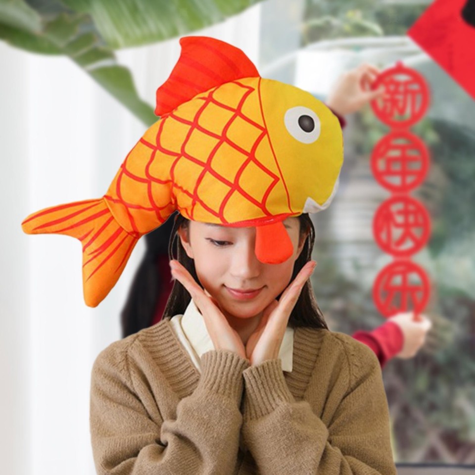 Koi Fish Hat DIY Crafts Handcraft Ornament Fancy Dress up for Birthday ...