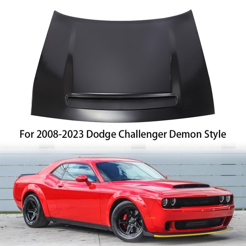 Fits 08-23 Dodge Challenger Aluminum Front Hood Panel Kit Unpainted ...
