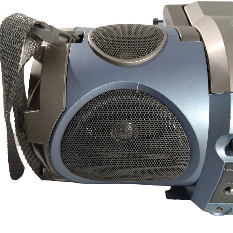 GPX C848SM Portable Am/FM Boombox w/ Cassette Player Bass Boost System ...