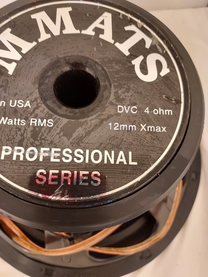 MMATS Professional Audio 12‚Äù Subwoofer | 400W RMS | DVC | 4 ohm ...