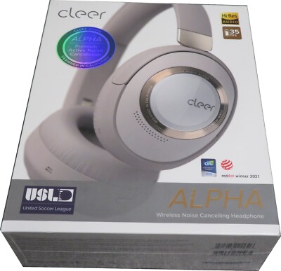 Cleer Alpha Active Noise Cancelling Wireless Bluetooth Headphones ...