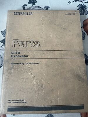 CAT Caterpillar 231D Crawler Excavator Parts Manual Book 1NK series ...