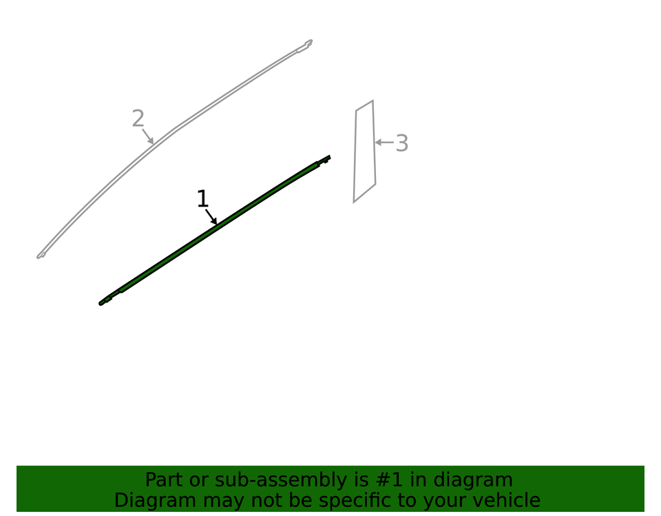 Genuine Kia Passengers Front Belt Molding 82220-M6000 | eBay