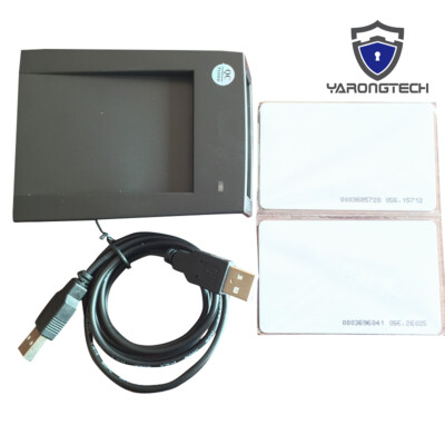 125khz id card reader USB desktop black color with 2 free rfid card | eBay