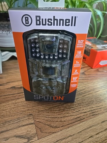 Bushnell 18 Mega-Pixel Spot On Bark Camo, Low Glow, Trail Camera, with ...