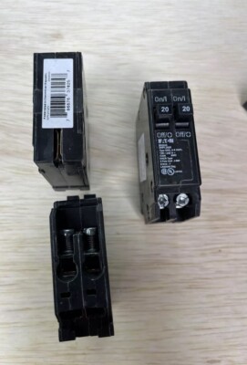 Eaton BR2020 20A 120V Tandem Breaker - Black 786676370257 | eBay