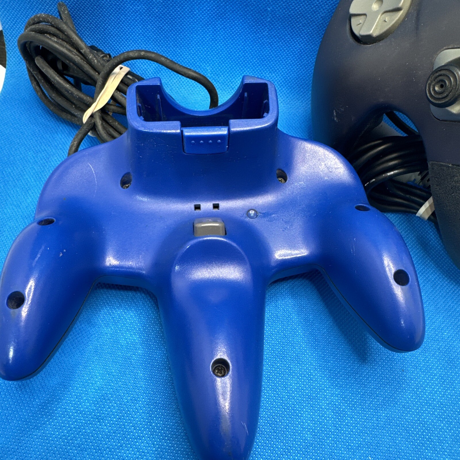 Blue OEM N64 Nintendo 64 Authentic NUS-005 & Mad Catz Controller READ ...