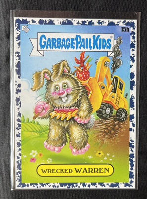 Garbage Pail Kids 2022 Book Worms 15b Wrecked WARREN Bruised Black GPK ...