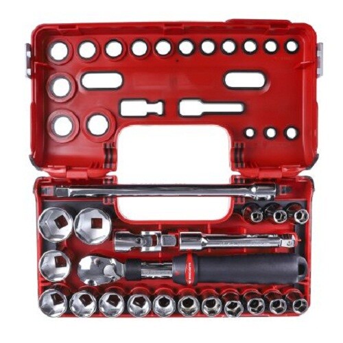 Facom EXTENDABLE RATCHET SOCKET SET SXL.DBOX1PB 21Pcs 1/2'' Square ...