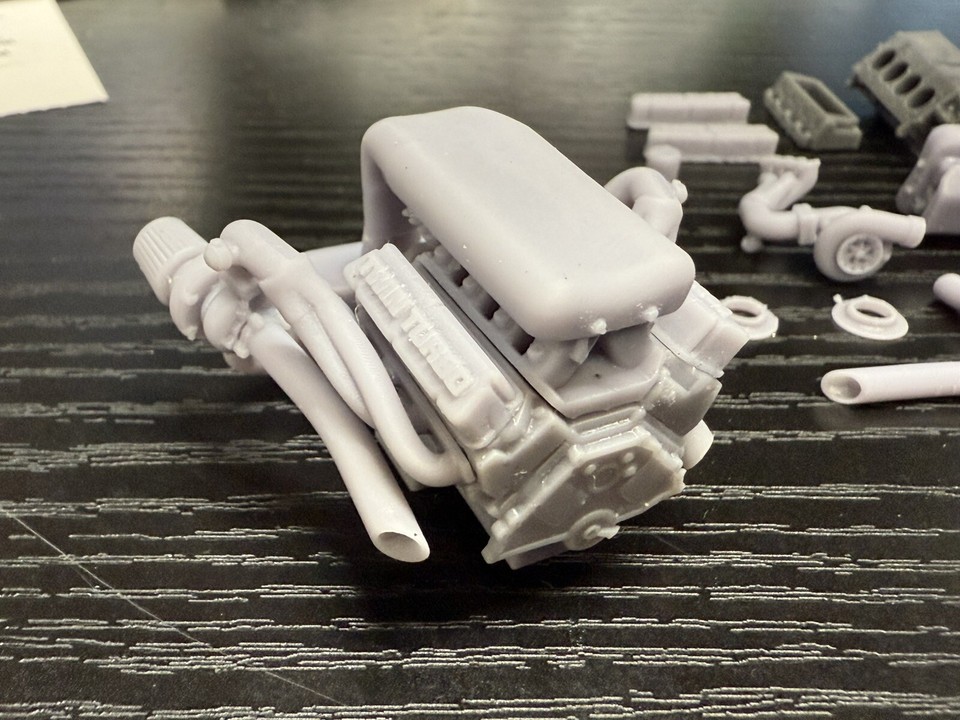 1/25 Twin Turbo 427 Ford Windsor Engine 12k 3D Printed | eBay