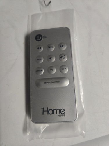 iHome Portable Alarm Clock Replacement Authentic Remote Control Ih6 Ih8 ...