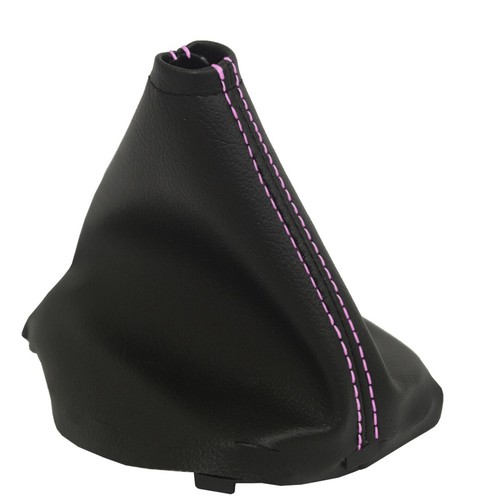 Manual Shift Boot Cover Skin PVC Leather for Kia Rio 07-10 Pink Stitch ...
