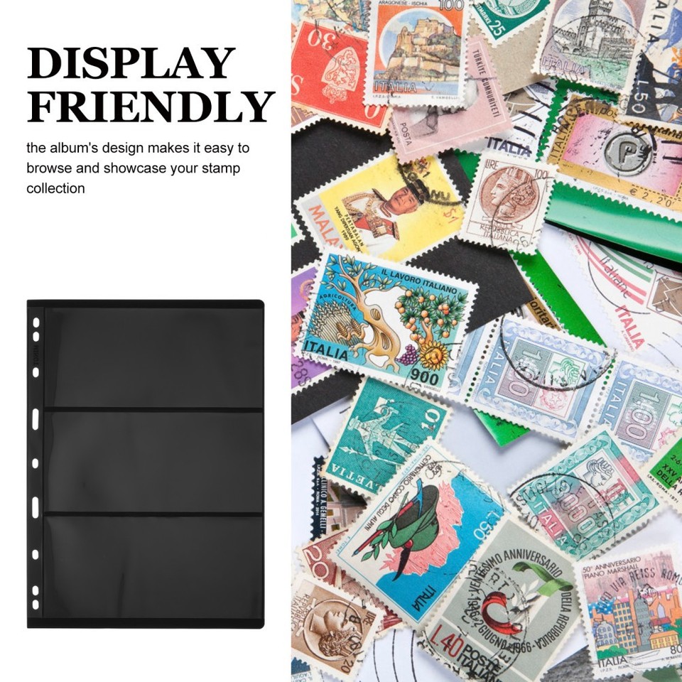 10 Pcs Sheets Stamp Pages Collecting Albums Coins Collection Small ...