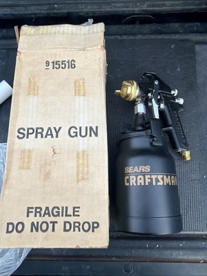 Very Rare Sears Craftsman USA Nos Air Paint Spray Gun Black Gold 15516 ...
