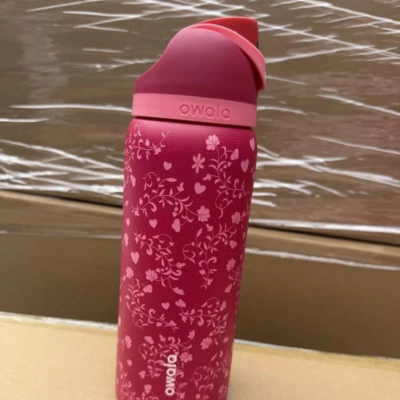 Owala FreeSip 24 & 32OZ Water Bottle Love Letter Special Edition PINK ...