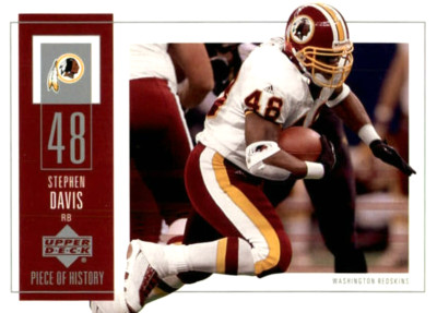 2002 UD Piece of History #99 Stephen Davis Washington Redskins | eBay