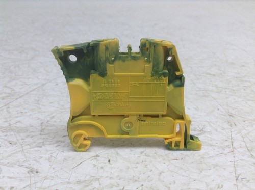 ABB Entrelec ZS4-PE Green Yellow Wire Terminal ZS4PE Lot of 3 | eBay