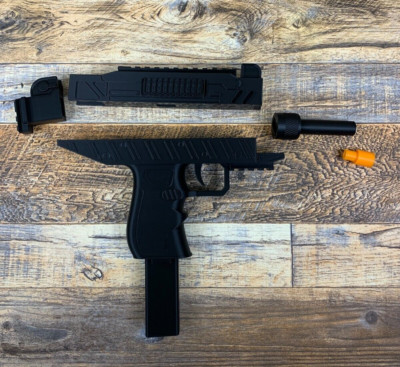 Deadpool Ladypool uzi Hand Cannon 3d Printed 1:1 Toys Prop Gold Black ...