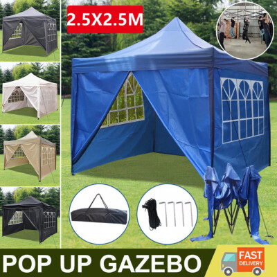 2.5Mx2.5M Gazebo Marquee Waterproof Canopy Heavy Duty Garden Patio ...