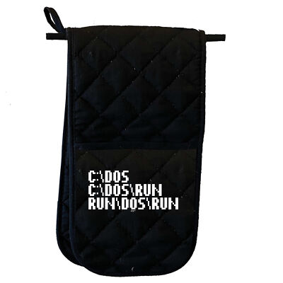C Dos Run Computer - Novelty Gift Mitt Oven Gloves Kitchen Chef BBQ ...