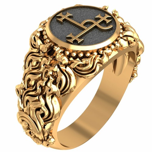 Sigil of Lilth Ring Solomon Demon Lilith Occult Brass Jewelry Size 6-15 ...