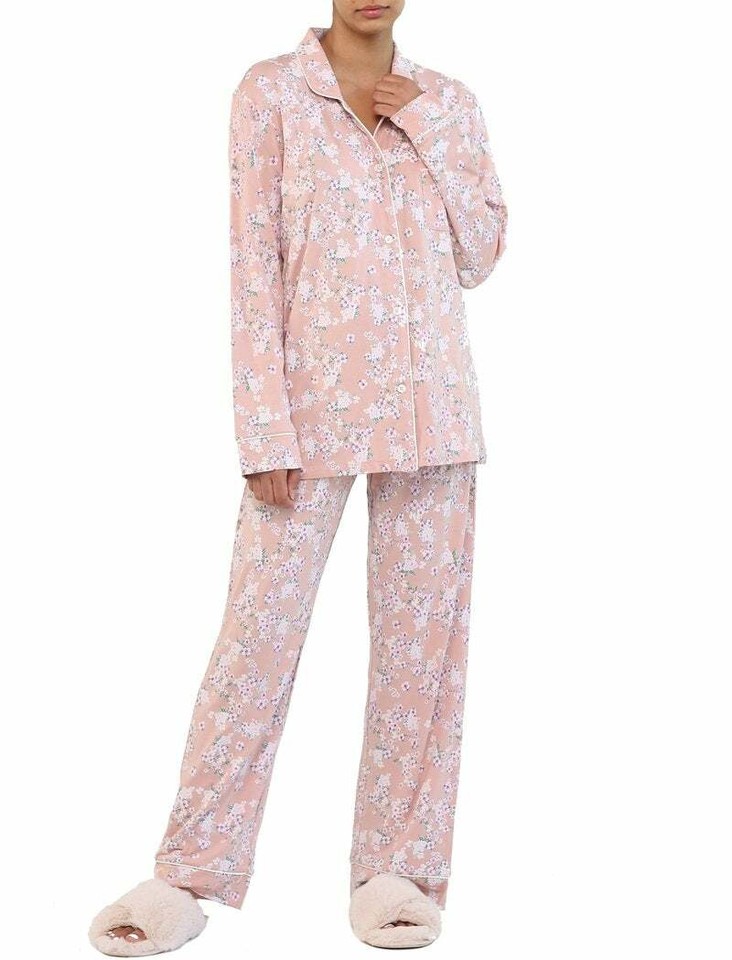 NWT Papinelle Pink ISABELLE FLORAL Floral Modal/Stretch Pajama/Lounge ...