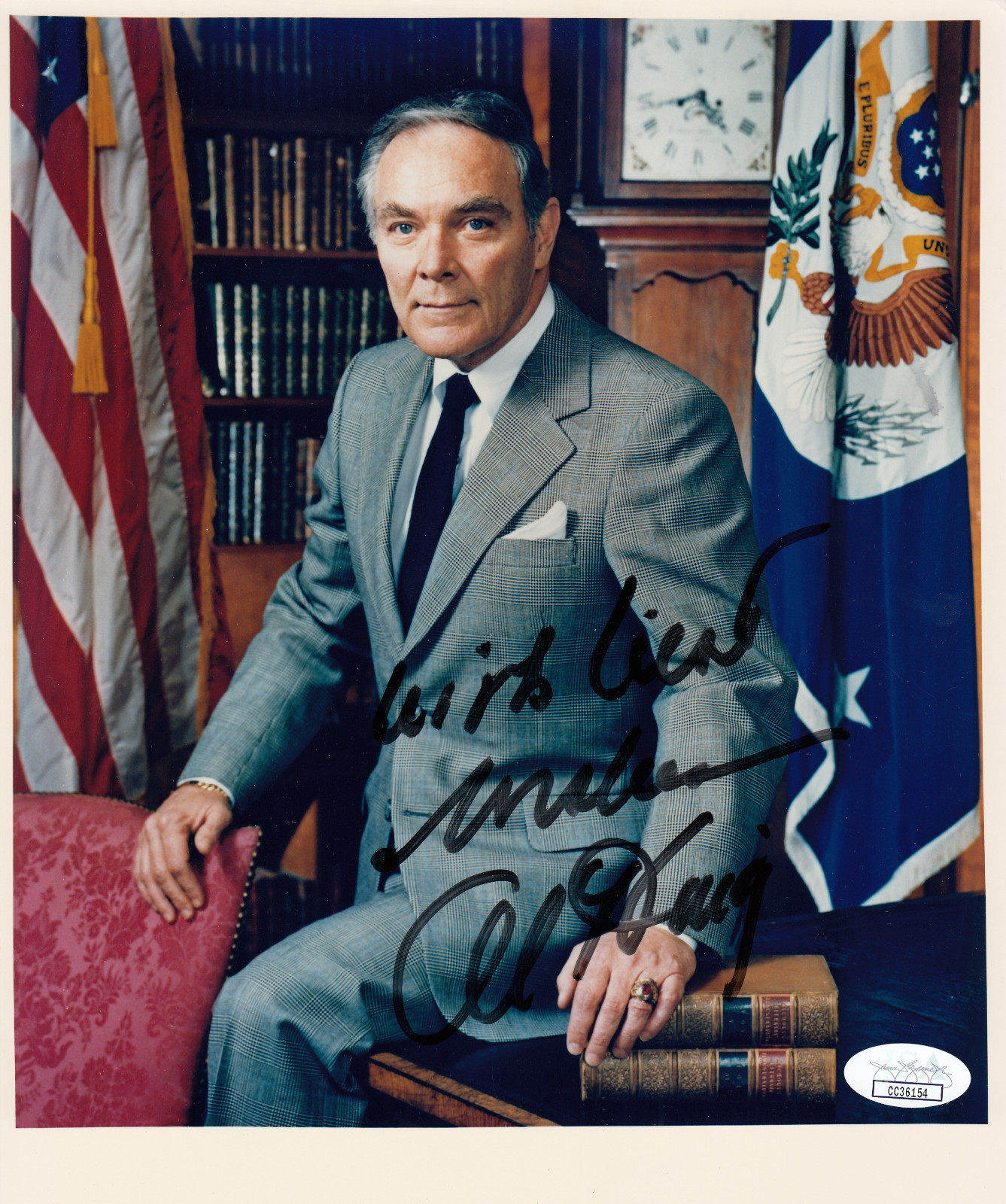 Four Star General Alexander Haig DSC Vietnam WATERGATE Nixon SIGNED ...