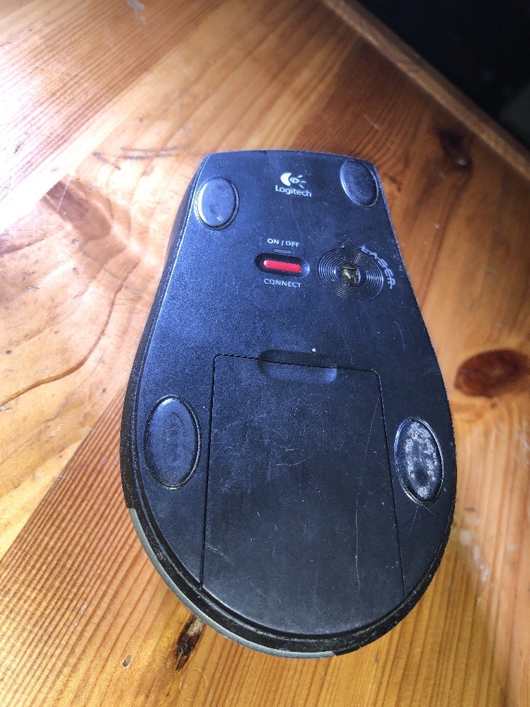 Logitech RAZ105 Black Wireless Laser Performance Zoom Search Mouse ...