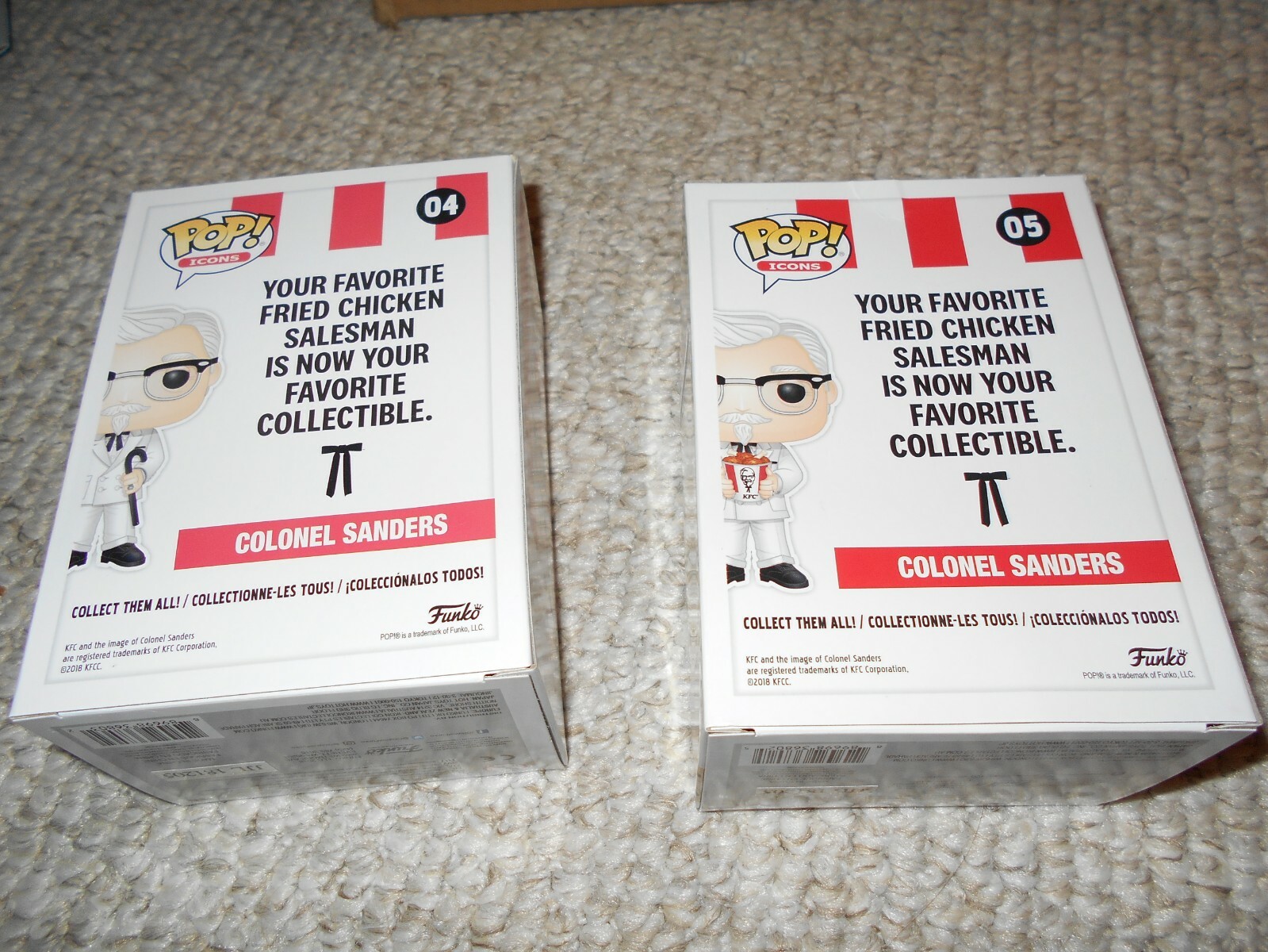 Funko Pop KFC Colonel Sanders Limited Edition Cane Bucket of Chicken 04 ...