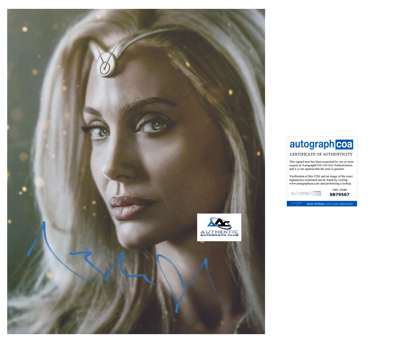 ANGELINA JOLIE AUTOGRAPH SIGNED 11x14 PHOTO MARVEL ETERNALS ACOA | eBay