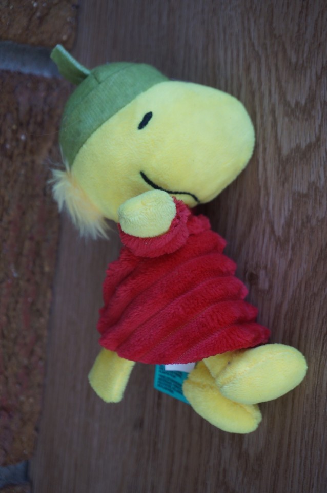 PLUSH Peanuts Snoopy WOODSTOCK Rattle Toy from Baby Holiday Plush Gift ...