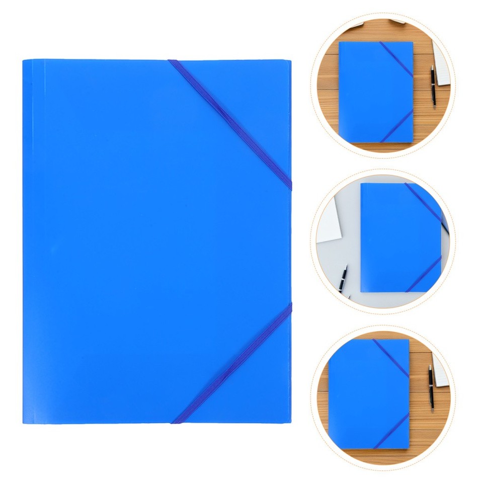 10pcs A4 File Folder - Document Organizer with Elastic Band - Plastic ...