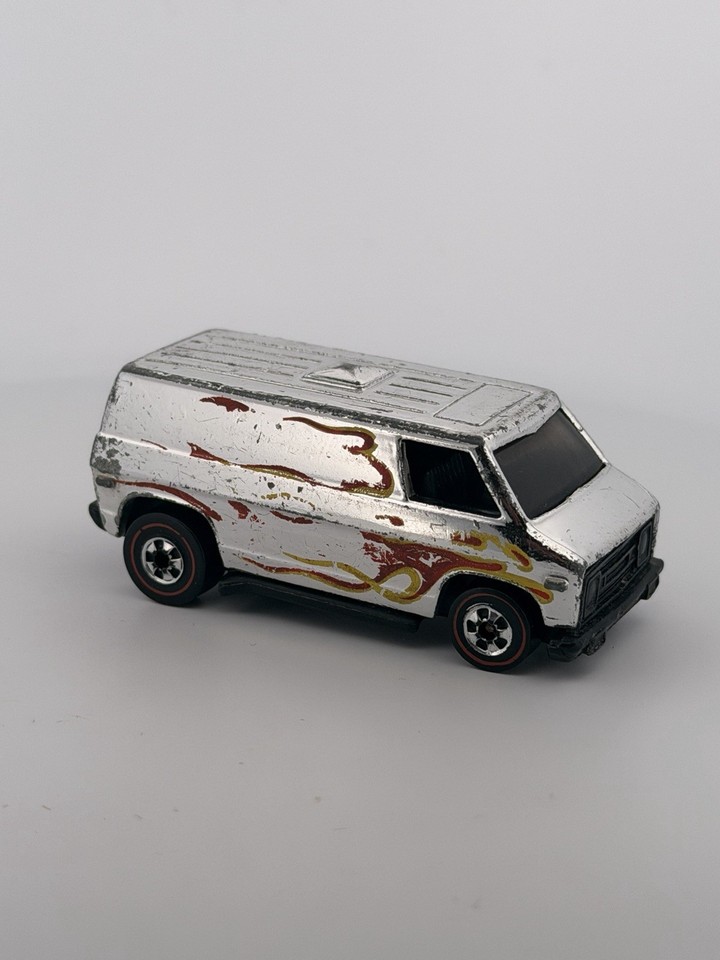 Vintage Hot Wheels Redline 1974 Chrome SUPER VAN with Flames Flying ...