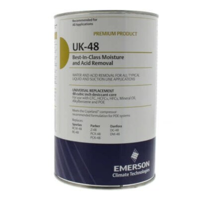 NEW Emerson UK-48 Filter Drier Core Moisture & Acid Removal HVAC-R ...