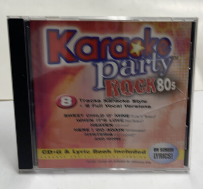 Rock 80s. Karaoke Party! ~ Rock ~ CD + G & Lyric Book Included ~ Used ...