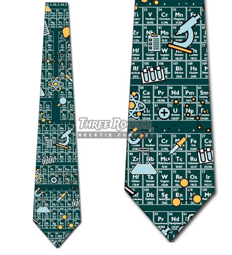 Science Ties Mens Educational Periodic Table Necktie | eBay