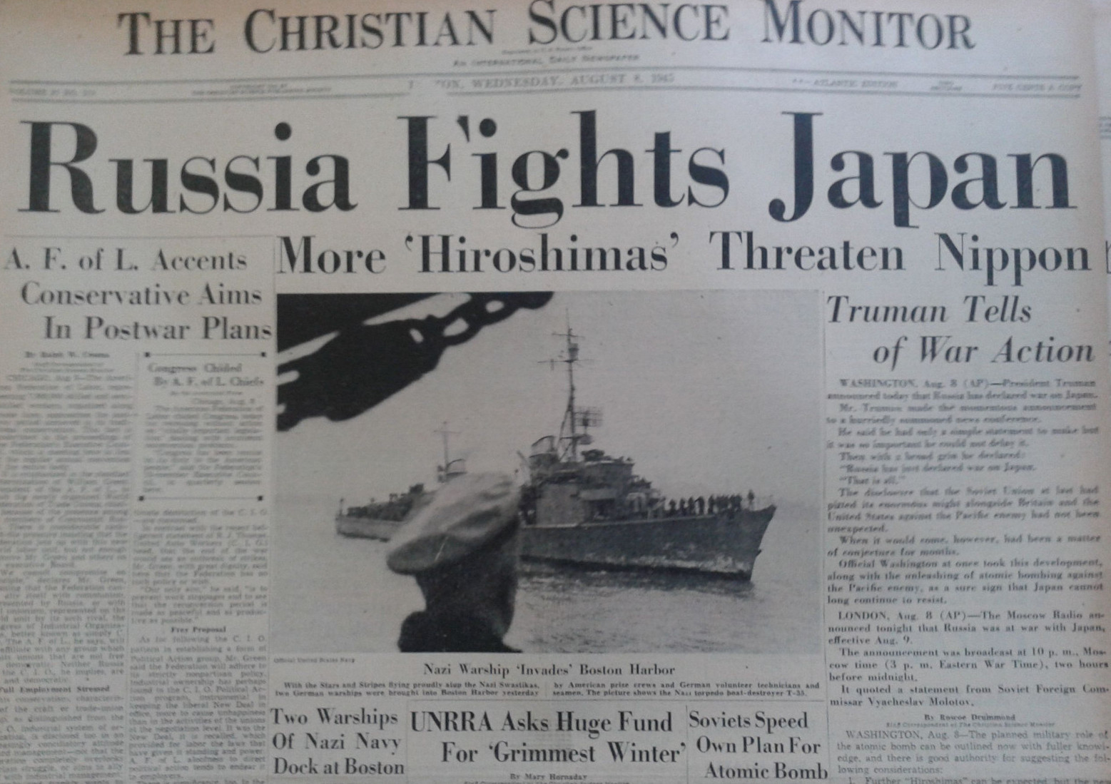 Atomic Bomb Dropped Hiroshima Nagasaki 1945 August 7 8 9 10 11 13 ...