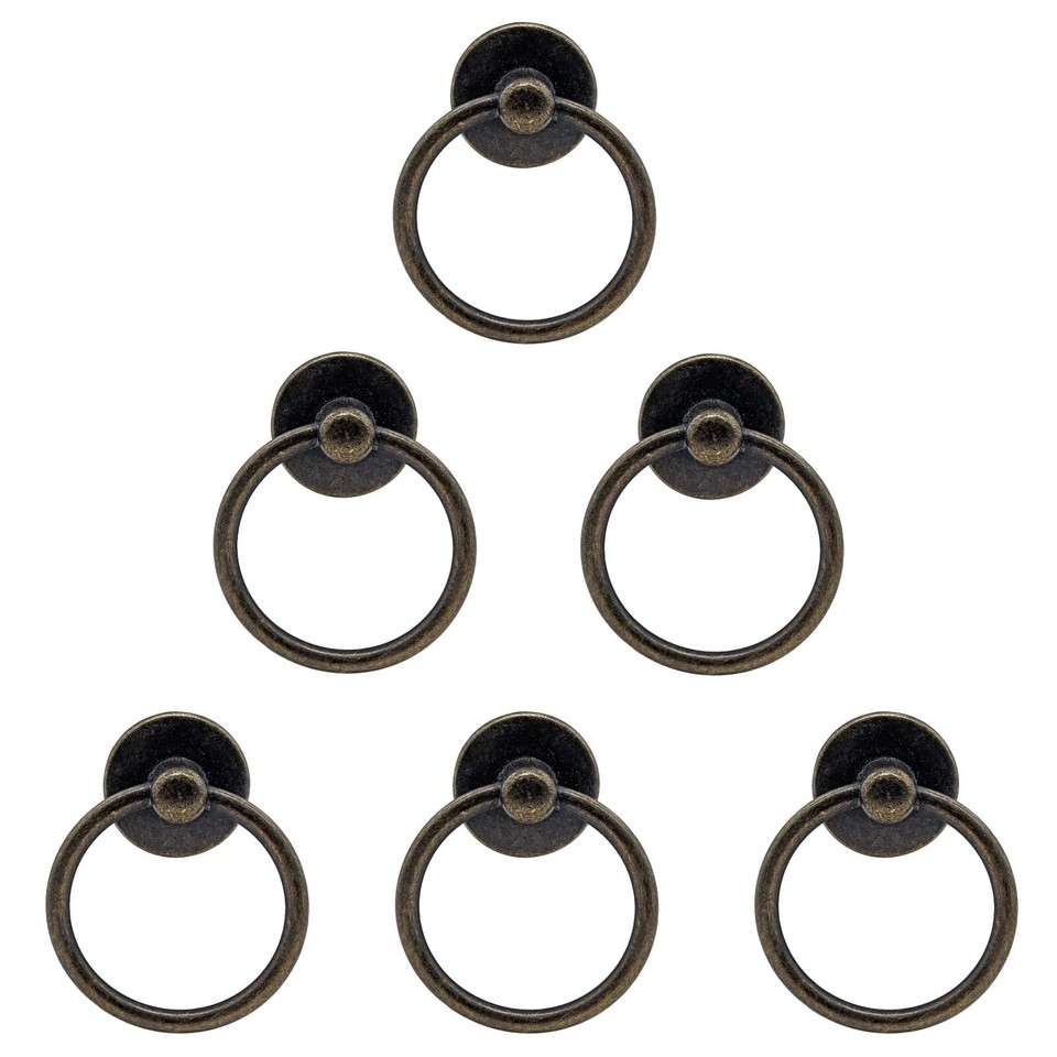 6 Pcs Drawer Pull Ring Cabinet Ring Handle Cabinet Drawer Dressing | eBay