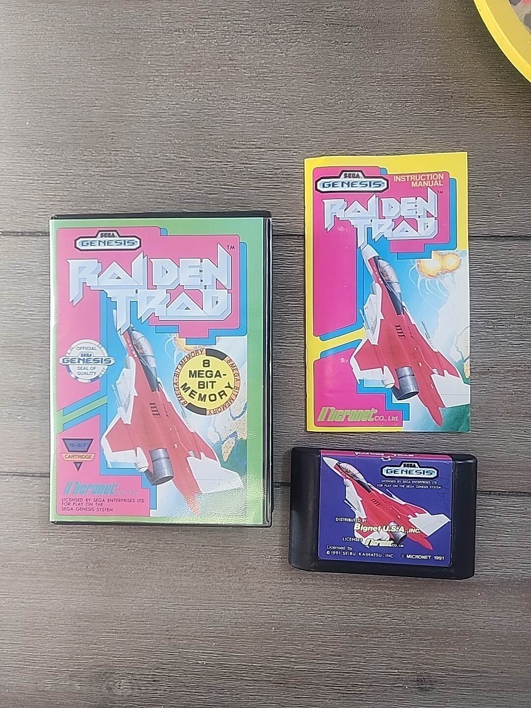 Raiden Trad Sega Genesis 1991 w/ Game, Case & Manual CIB Tested | eBay