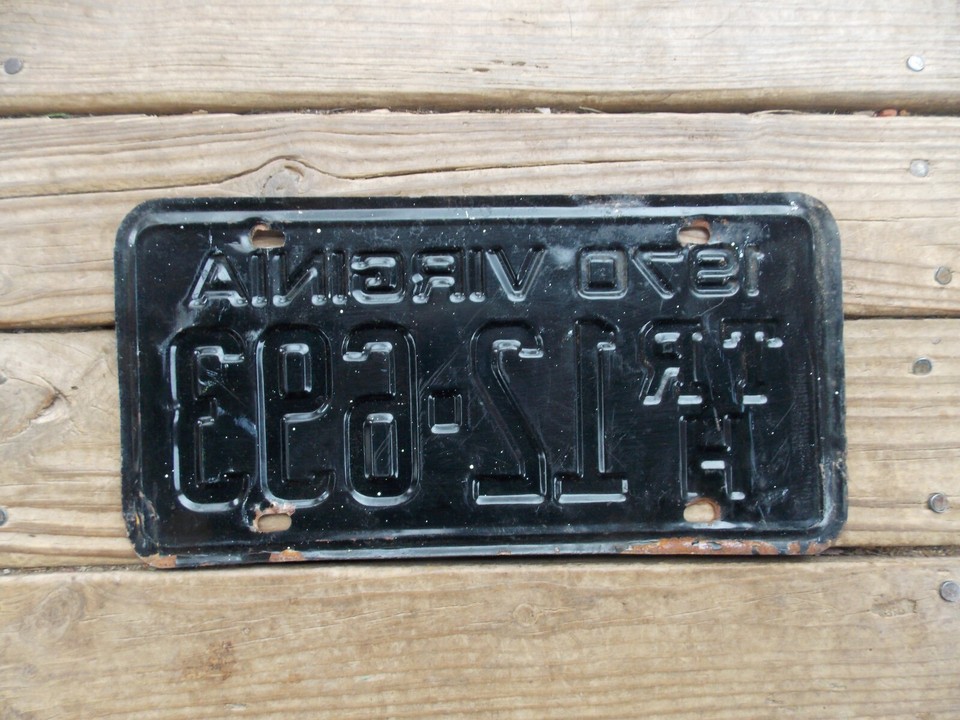 1970 Virginia License Plate | eBay