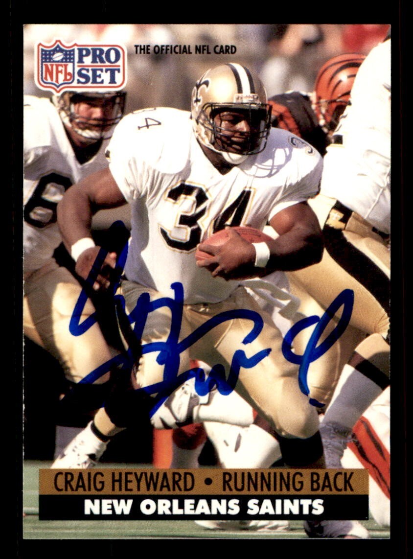 1991 Pro Set Football #236 Craig Heyward Signed Autograph (no COA) | eBay