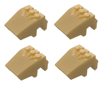 Lego ® Lot 4 Main Gorille Poing Fermé Or Doré Hand Gorilla Pearl Gold ...