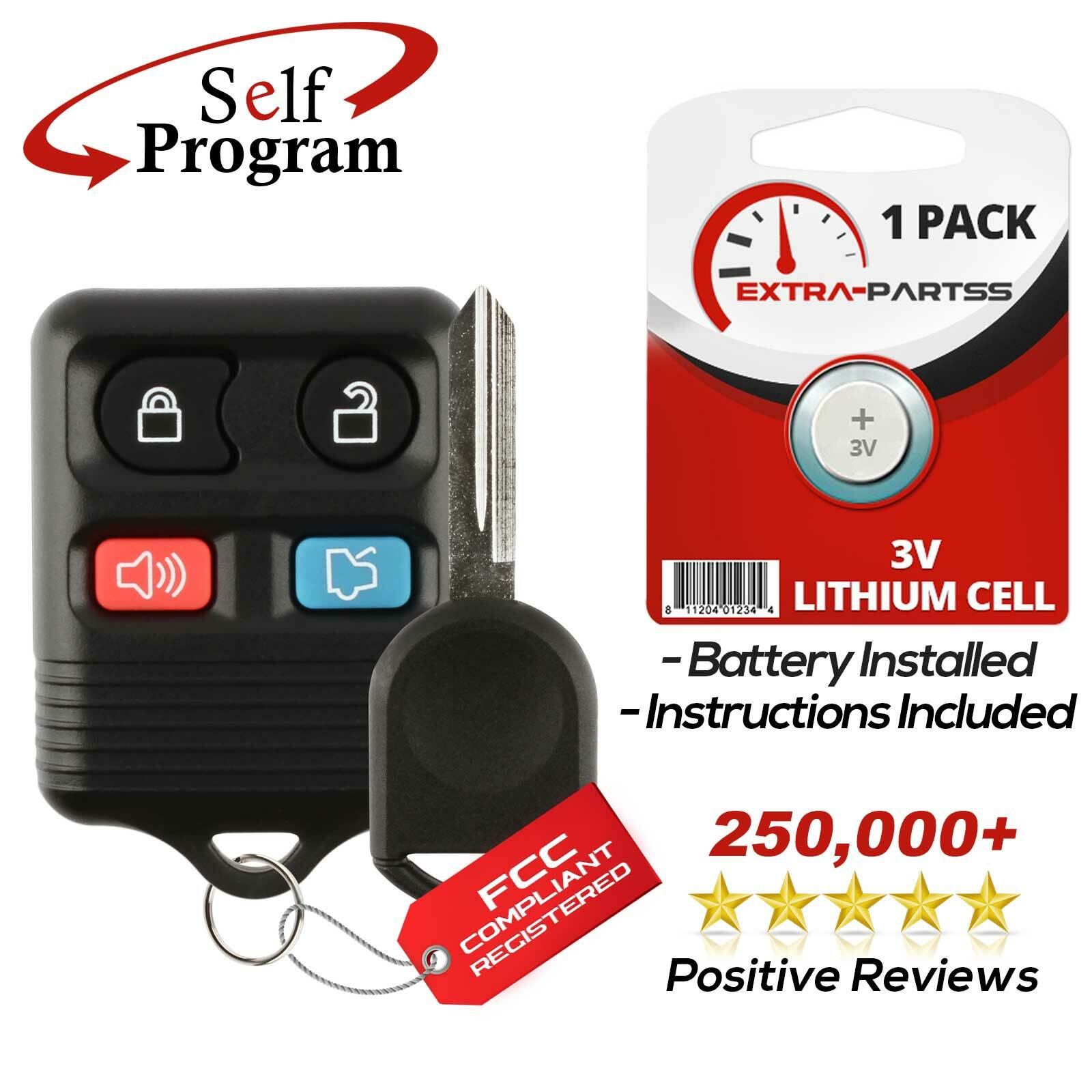 For 2006 2007 2008 2009 2010 Ford Focus Keyless Entry Car Remote Fob ...