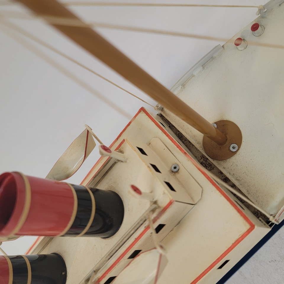 Tucher and Walther German Hand Made Tin Toy Pop Pop Boat T490 Aquitania ...