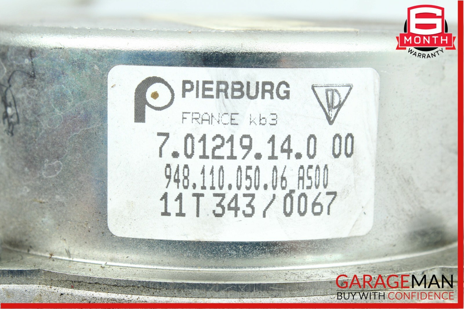 11-13 Porsche Panamera 970 3.6L Pierburg Engine Vacuum Pump 94811005006 ...
